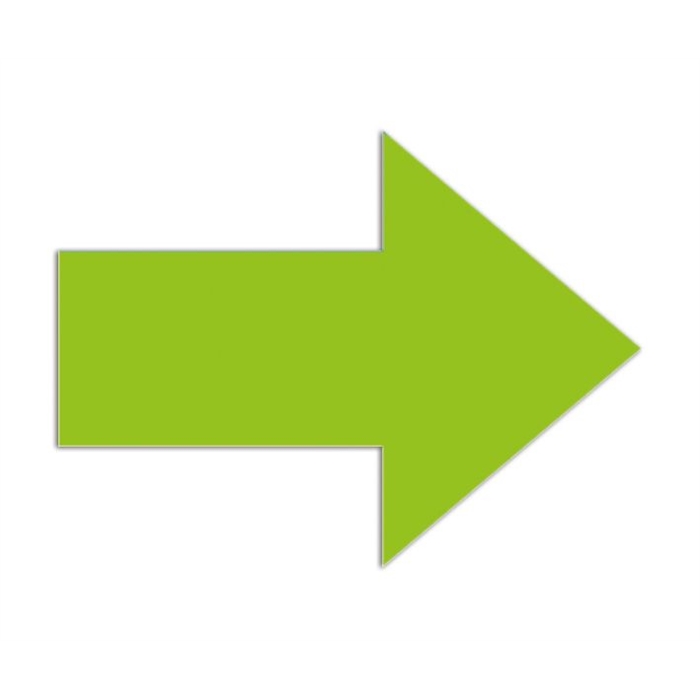 Symbol Pfeil, Satz von 5 Stück 20x30 mm grün kaufen